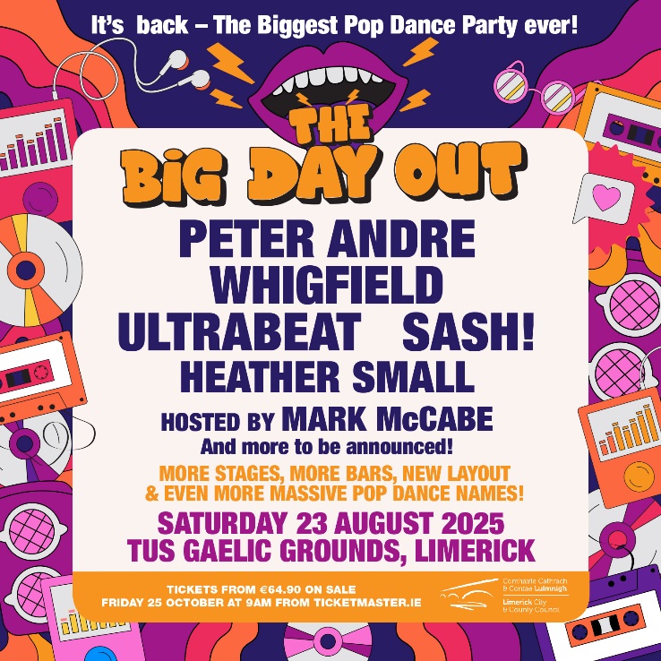The Big Day Out bringing 90's & 00's dance stars to Limerick | News